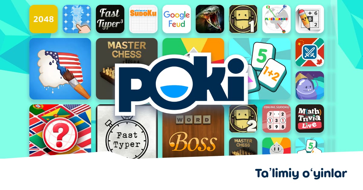 TAʼLIMIY OʻYINLAR 🎓 - Onlayn bepul oʻynang! | Poki